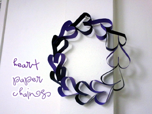 cope & hope: heart paper chains {tutorial}