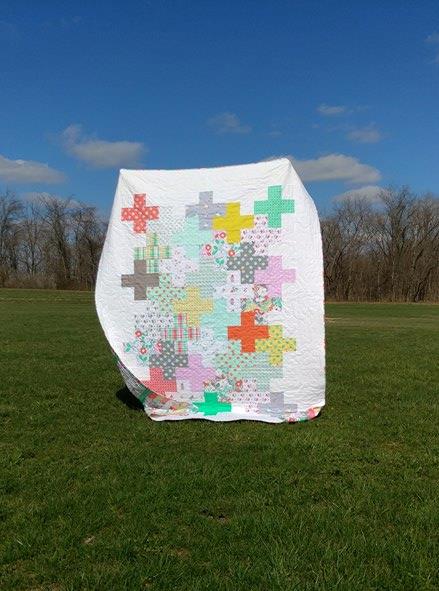 Slice of Pi Quilts: Modern Plus Sign Quilts Book Blog Hop - Intertwined