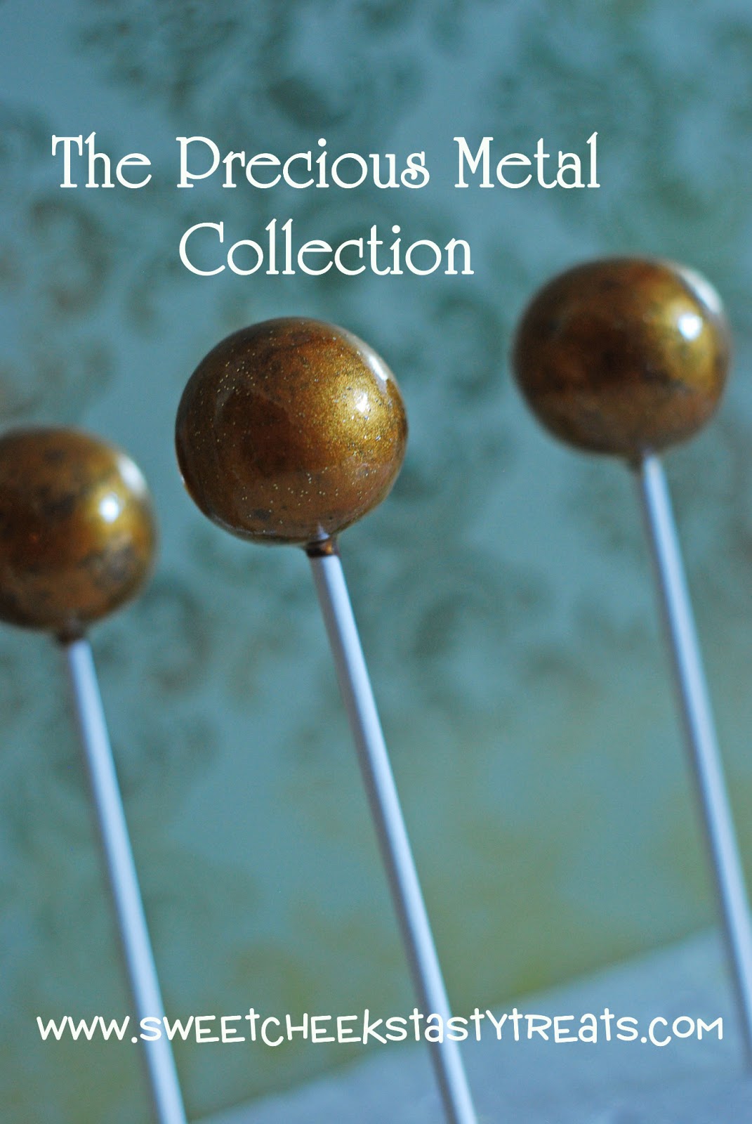 Sweet Cheeks Tasty Treats: {BRONZE} Metallic Cake Pops!