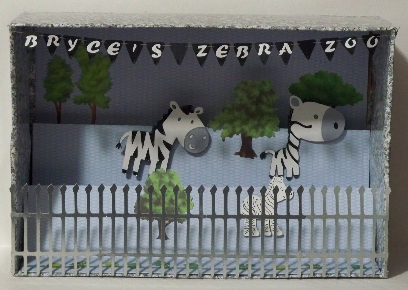 **Oma's Crafts**: Bryce's Zebra Zoo