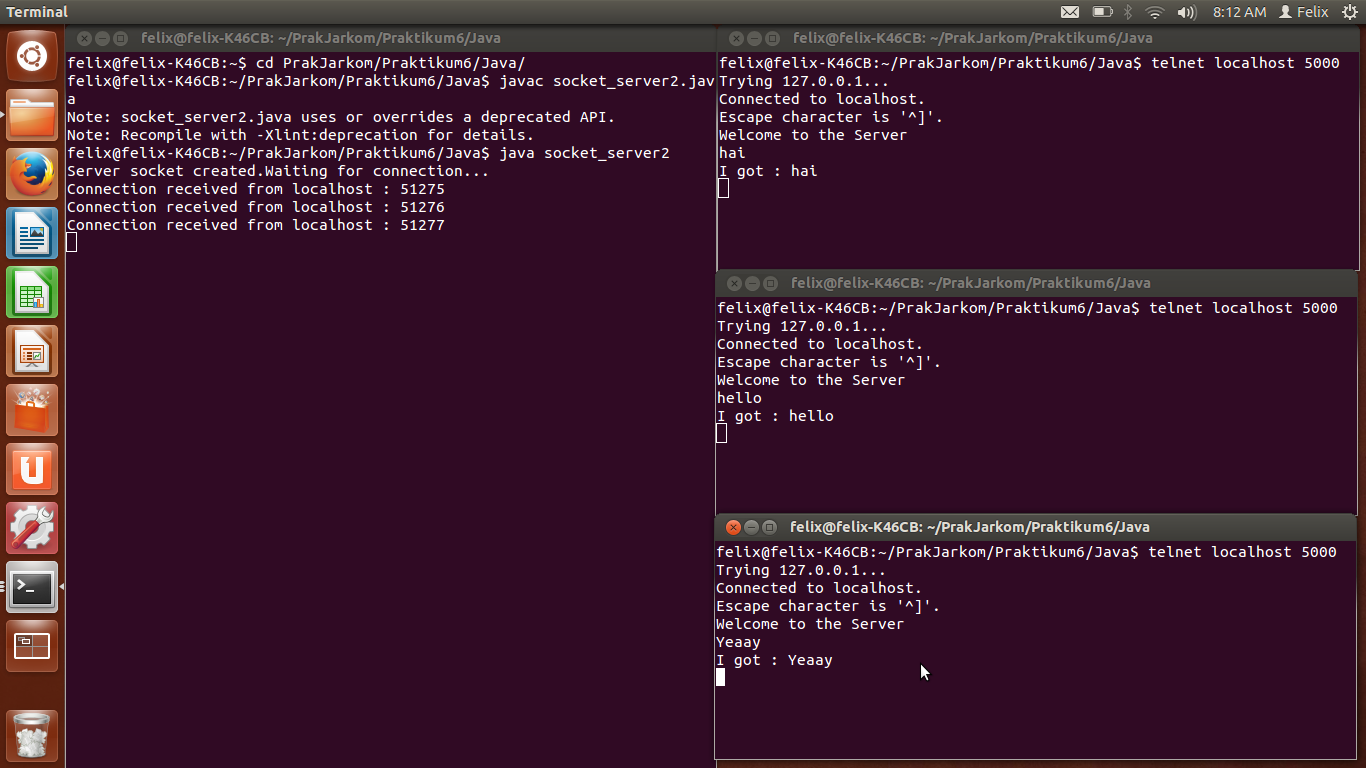 Felix Tanamas: Socket Programming in Java on Linux