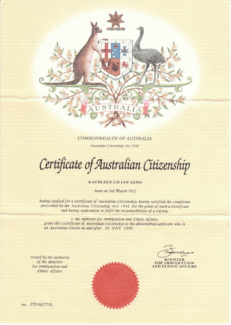 Ancestral Thoughts: Emigration to Australia