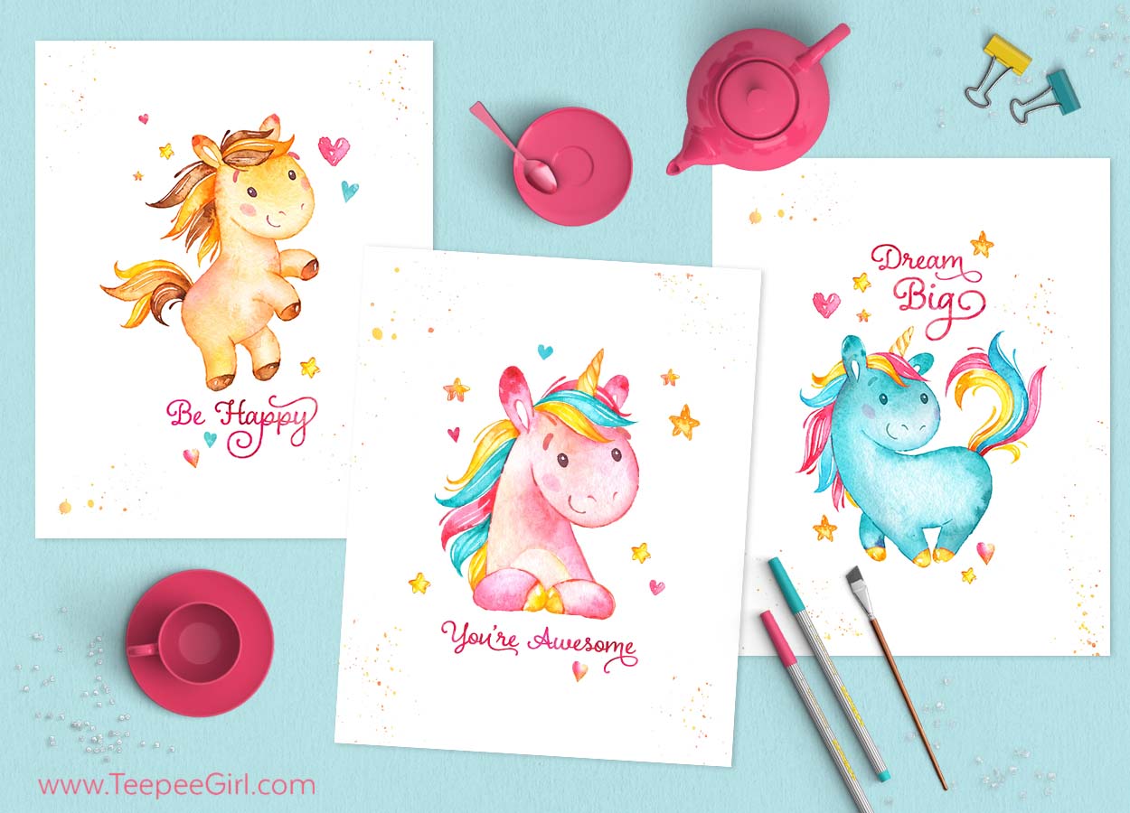 Unicorn Party Printables, a FREEBIE and a Giveaway! - My Computer is My ...