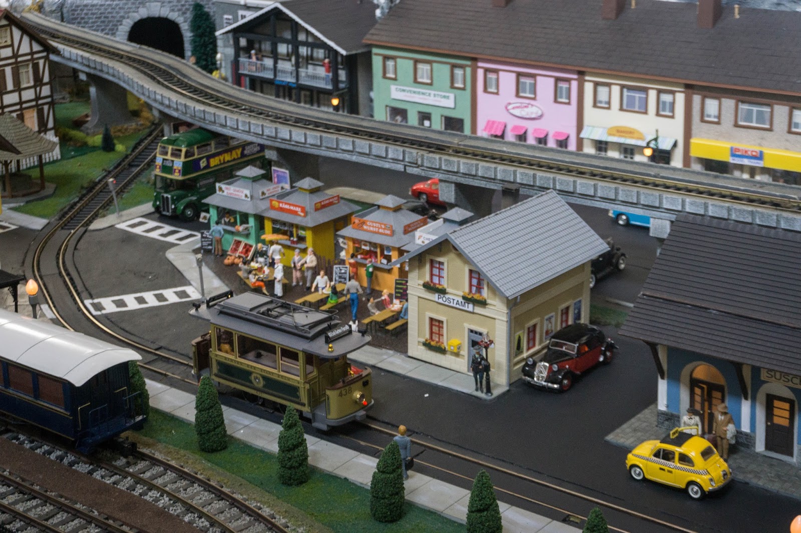 Charleston Daily Photo: Model train display at Charleston Place Hotel