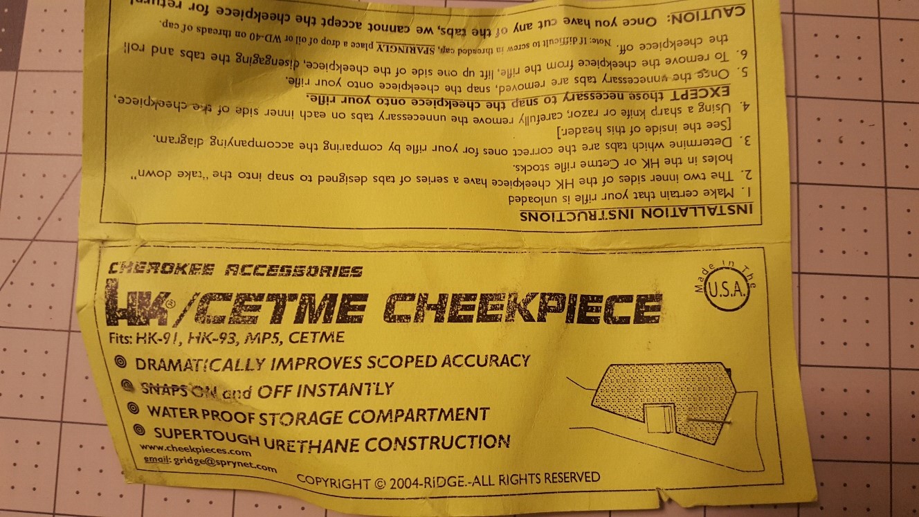 Practical Eschatology: First Impressions: Cherokee Accessories HK/Cetme ...