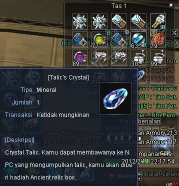 RF Online Gamming Info: RF : Kegunaan Talic Crystal - Part 1
