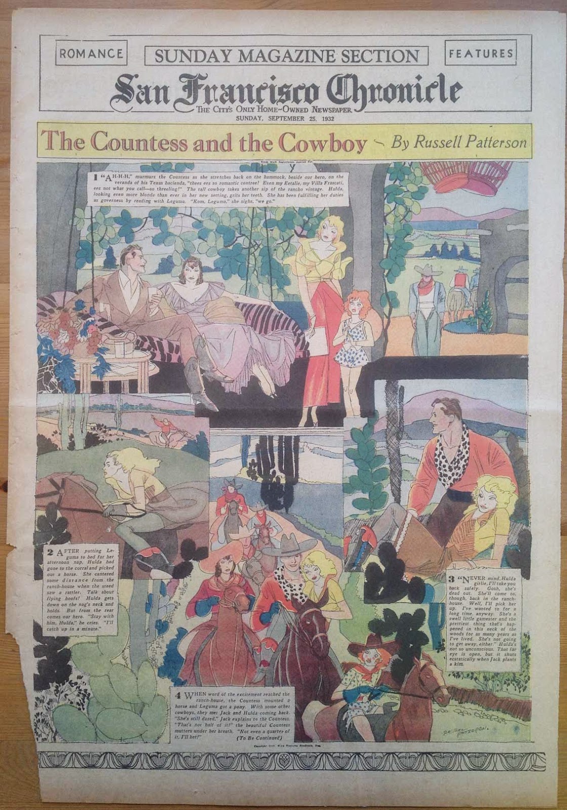 The Art of Russell Patterson: 05 The Countess and the Cowboy 1932