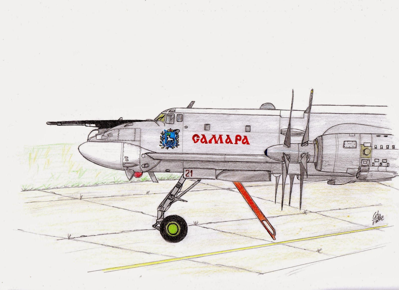 Tupolev Tu-95MS "Bear H". 21 Red-"Samara".