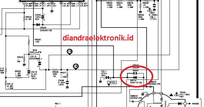diandra elektronik: Tv Sharp 21DF251 Transistor TT2140 Jebol Terus