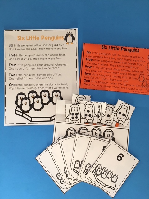 6 Little Penguins Craft Activity ~ Preschool Printables