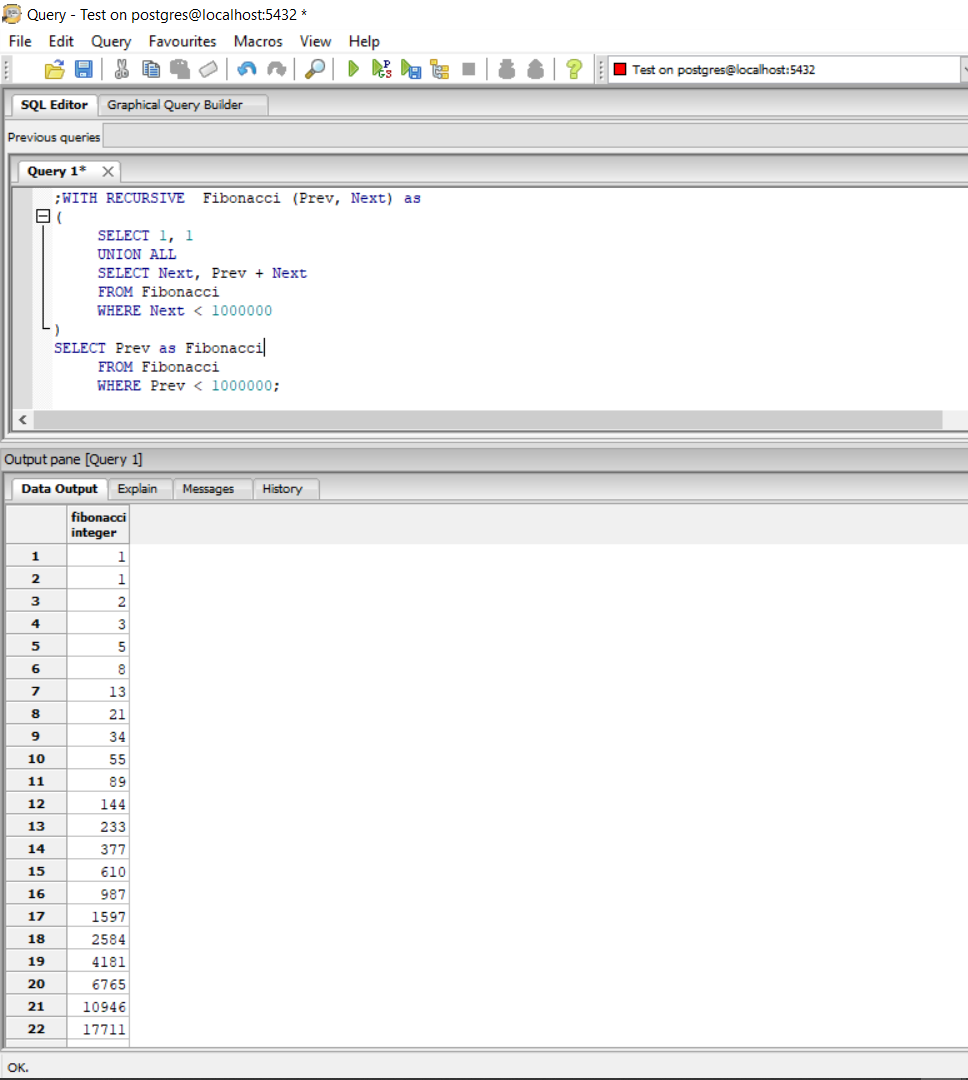 Musings, Rants and Ponderings Of A DB Architect: Happy Fibonacci day ...
