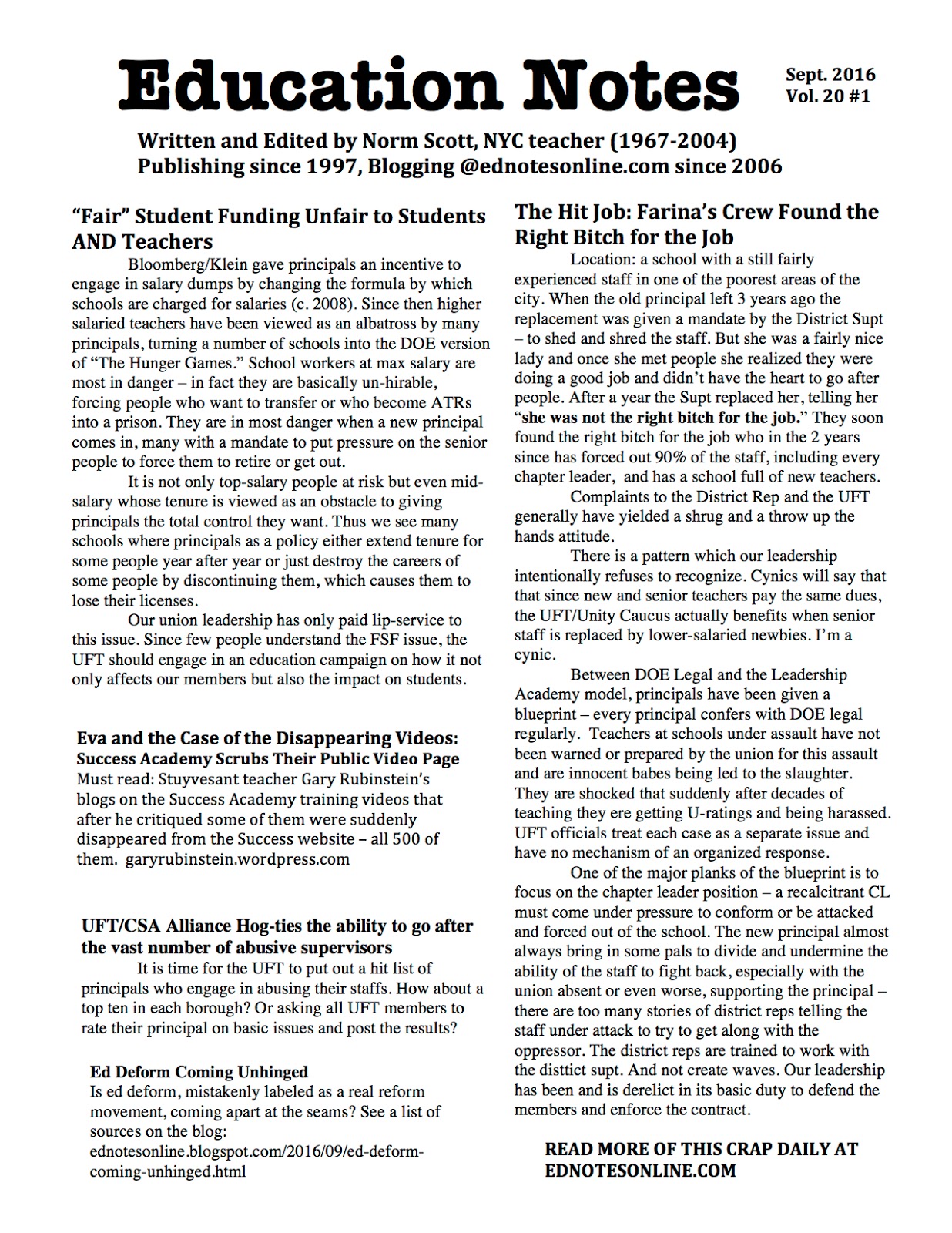 Ed Notes Online: Education Notes Publishes Again - Addressing Fair ...