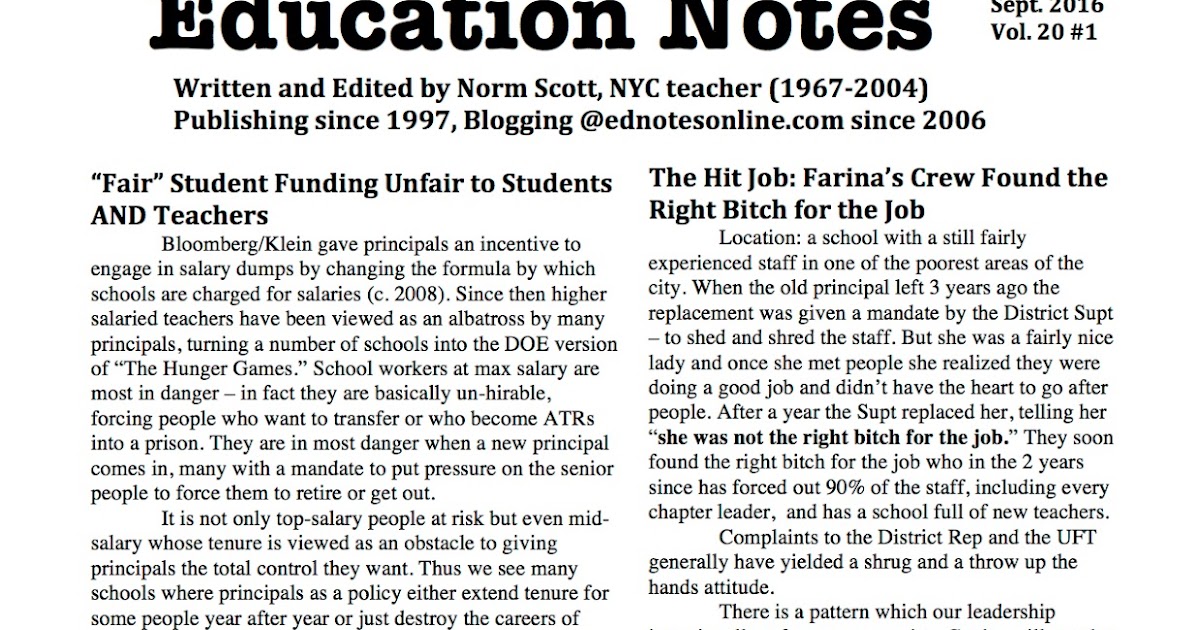 Ed Notes Online: Education Notes Publishes Again - Addressing Fair ...