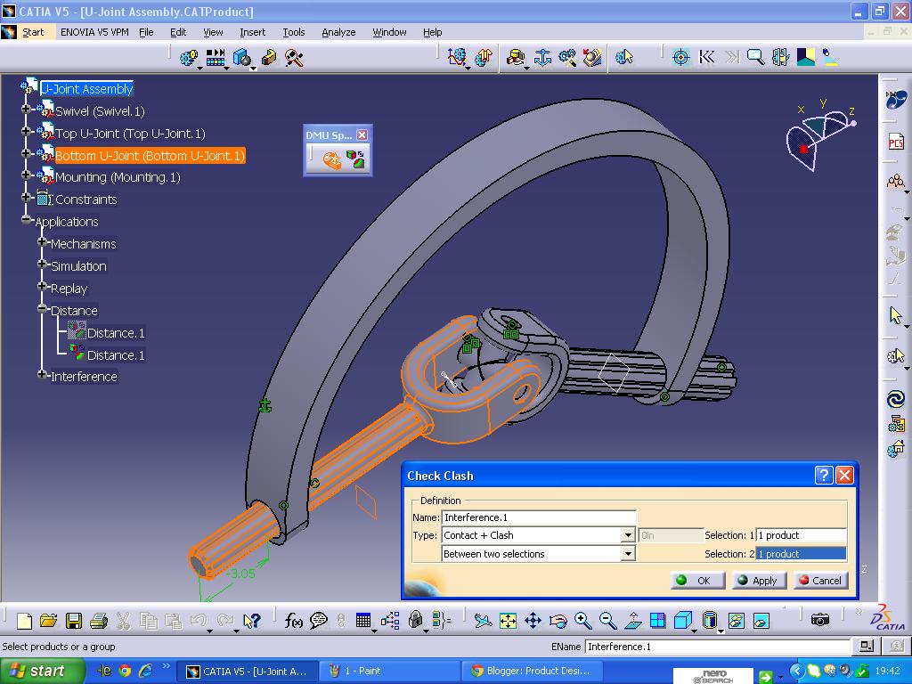 Product Design Engineering: DMU Kinematics in CATIA