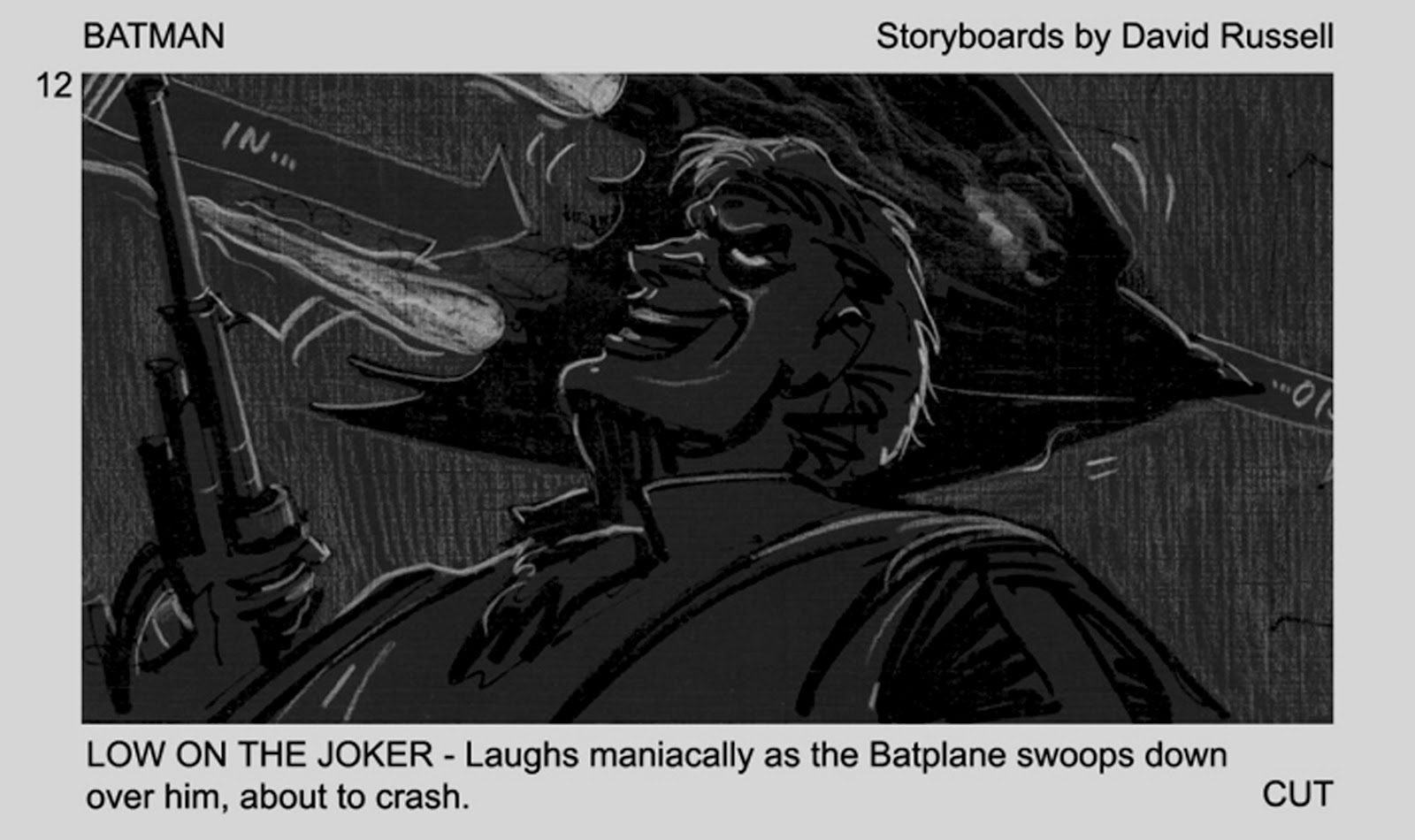 Batman 1989 Batwing Concept Art and Storyboards By David Russell « Film ...