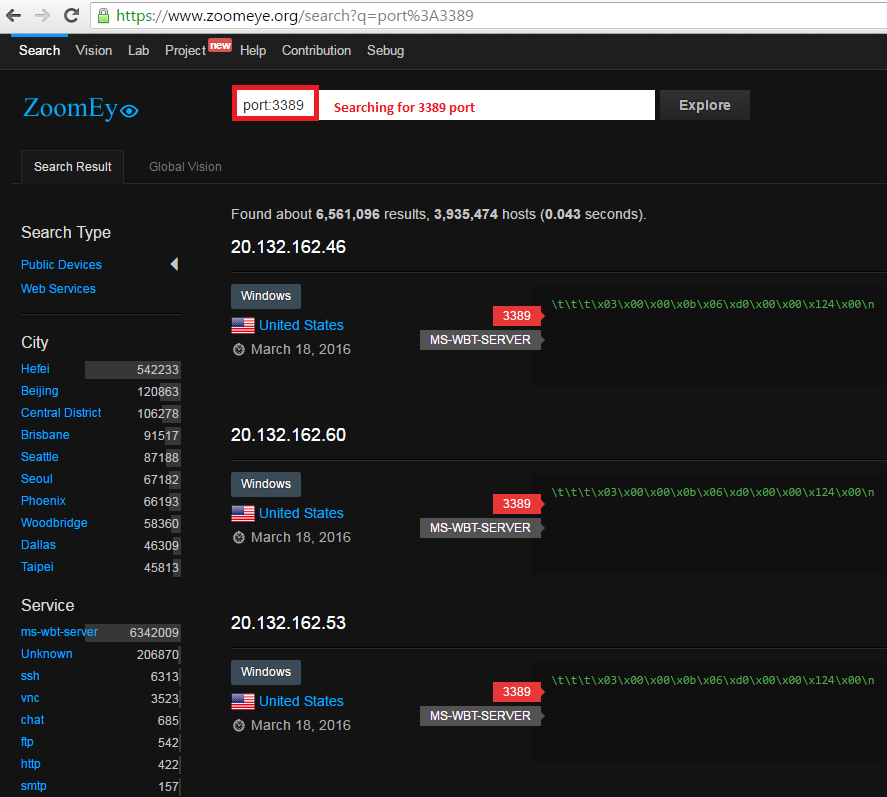 Penetration testing bY eXpl0i13r: Zoomeye Search Engine for Cyberspace