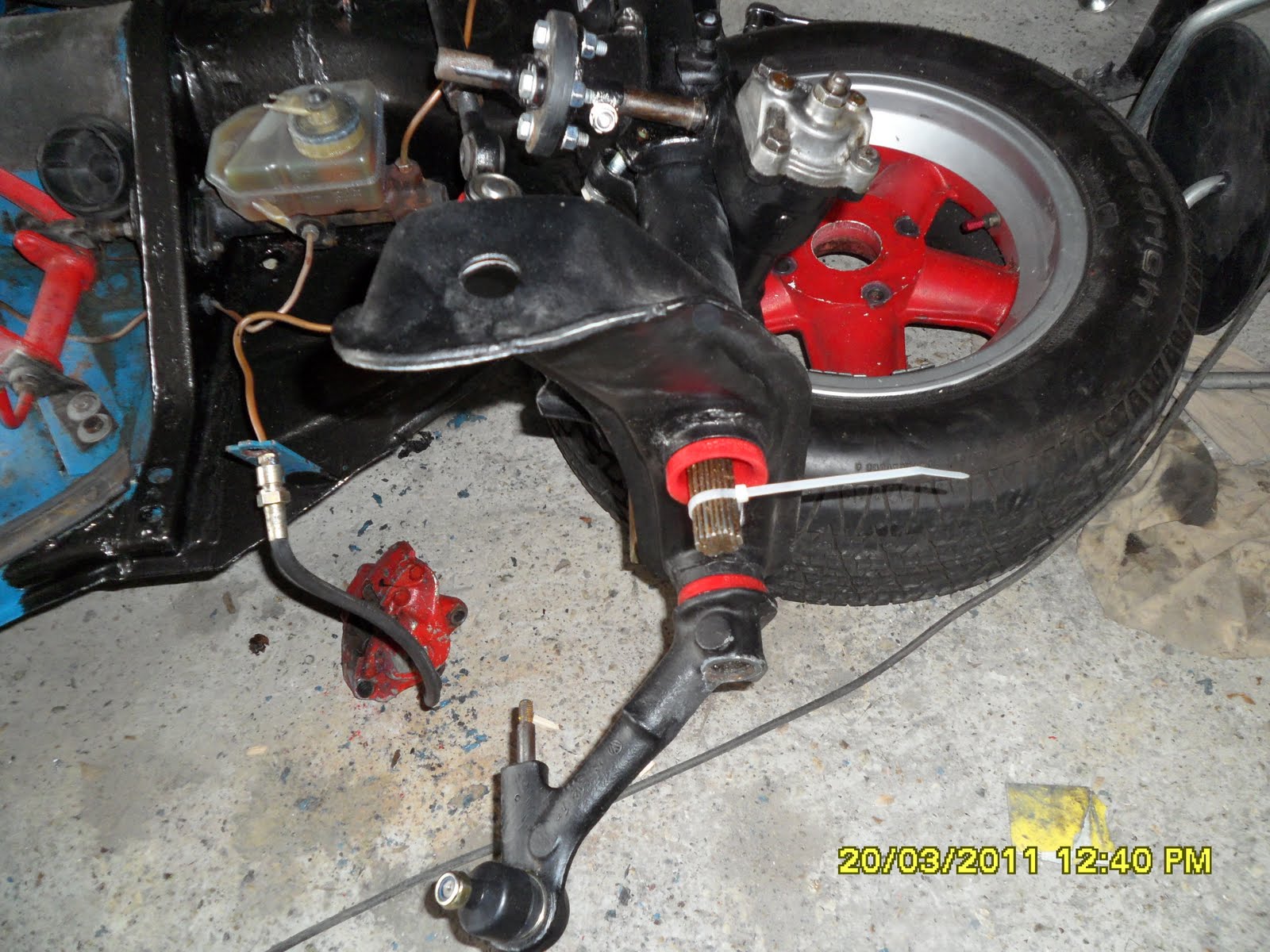 Martins SWB Rat restoration: Building up a VW Front Beam