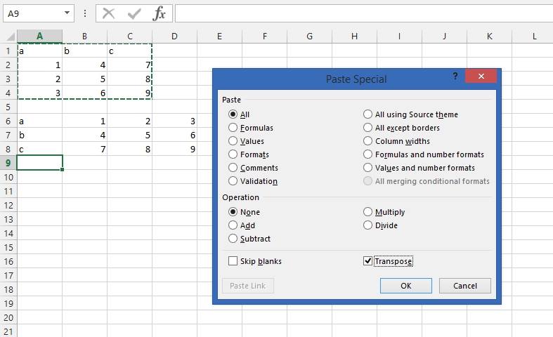 Excel In XL Change Orientation Of Data Transpose Excel In XL Change Orientation Of Data Transpose