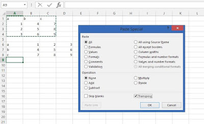 Excel in XL: Change Orientation of Data (Transpose)