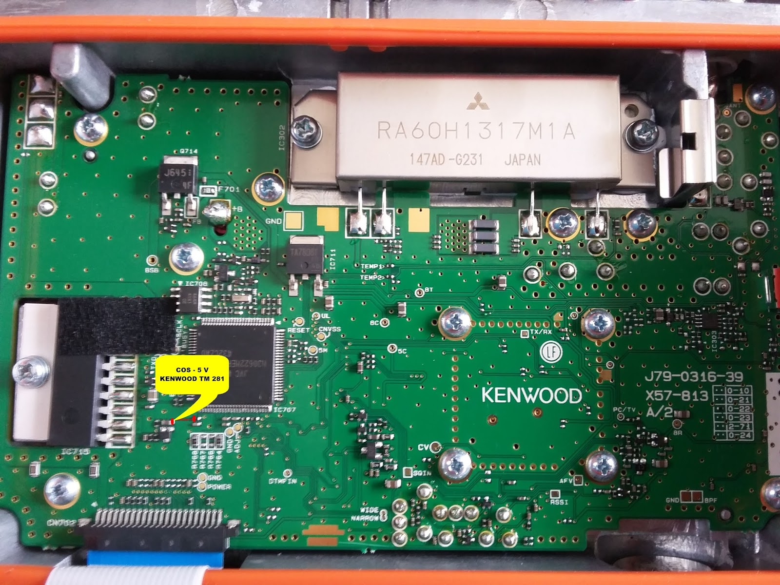 HOBBY RADIO COMMUNICATION REPEATER HT VHF/UHF: COS RADIO KENWOOD TM 281