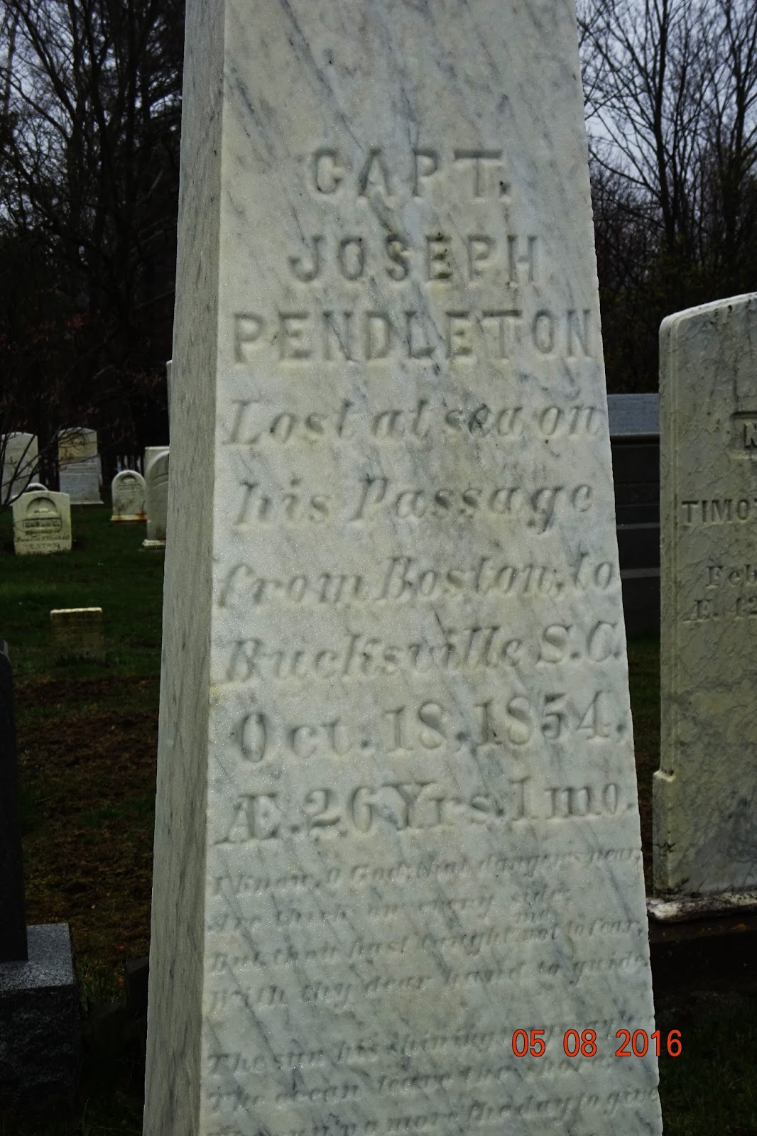 LOST AT SEA:: Capt. Joseph Pendleton of Searsport, Maine