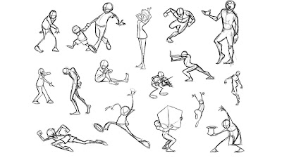 The Helpful Art Teacher: Gesture Drawing: Giving The Human Figure A ...