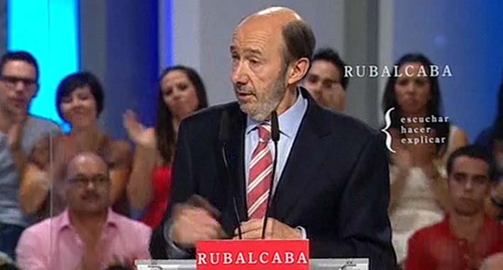Espacios Plurales: Las tres primeras palabras del candidato Rubalcaba ...