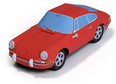 Porsche 911 S Paper Models | Paperized Crafts