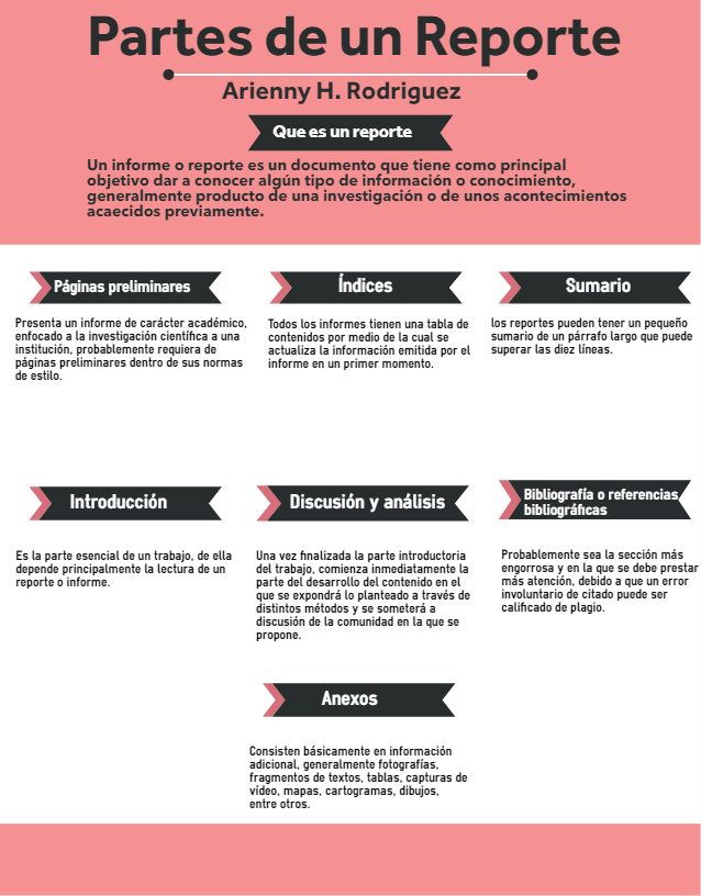 Partes de un Reporte