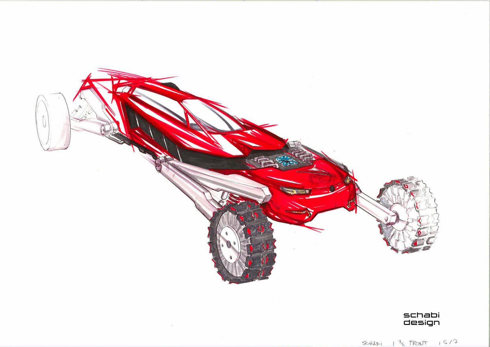 Schabi Design Sketch Site: Jumping Car Concept Sketch