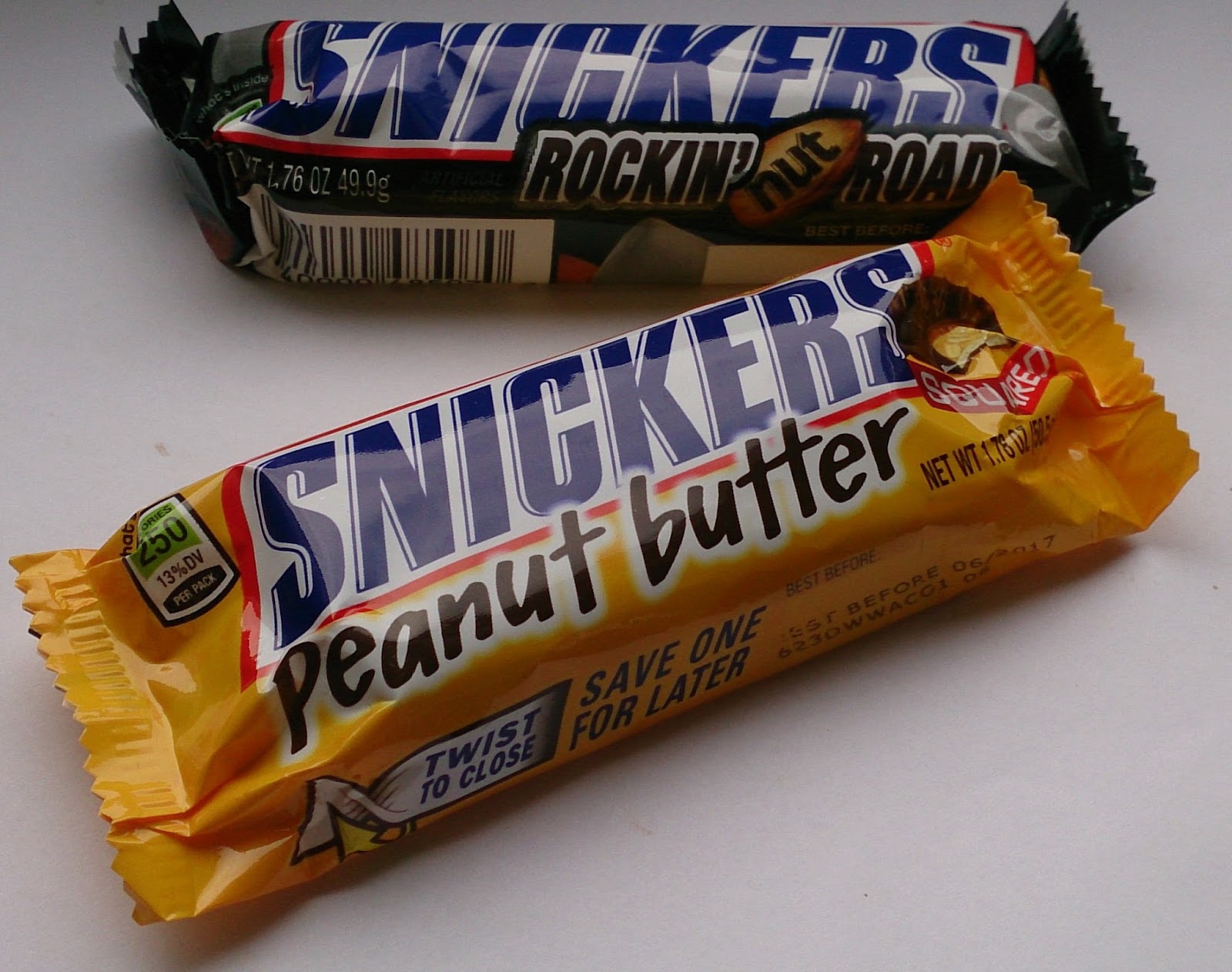 Chwile zasłodzenia: batony Snickers Rockin' nut Road, Peanut Butter