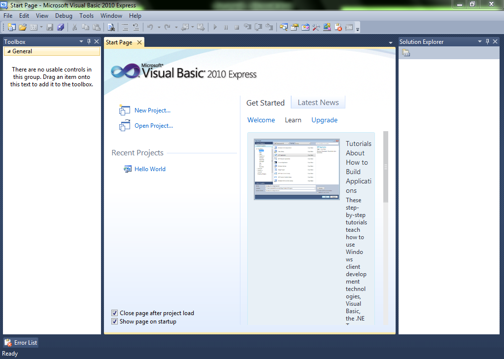Memulai Program “Hello World” Menggunakan Visual Basic 2010 ~ Cyber ...
