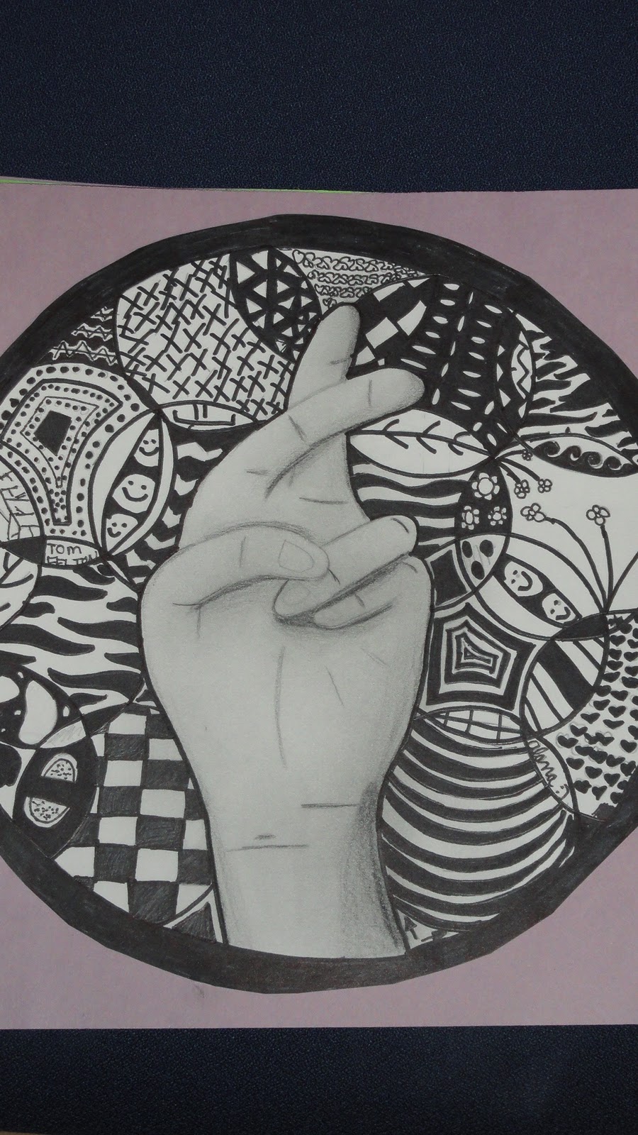 The Art of Teaching Art: 7th grade hand design projects
