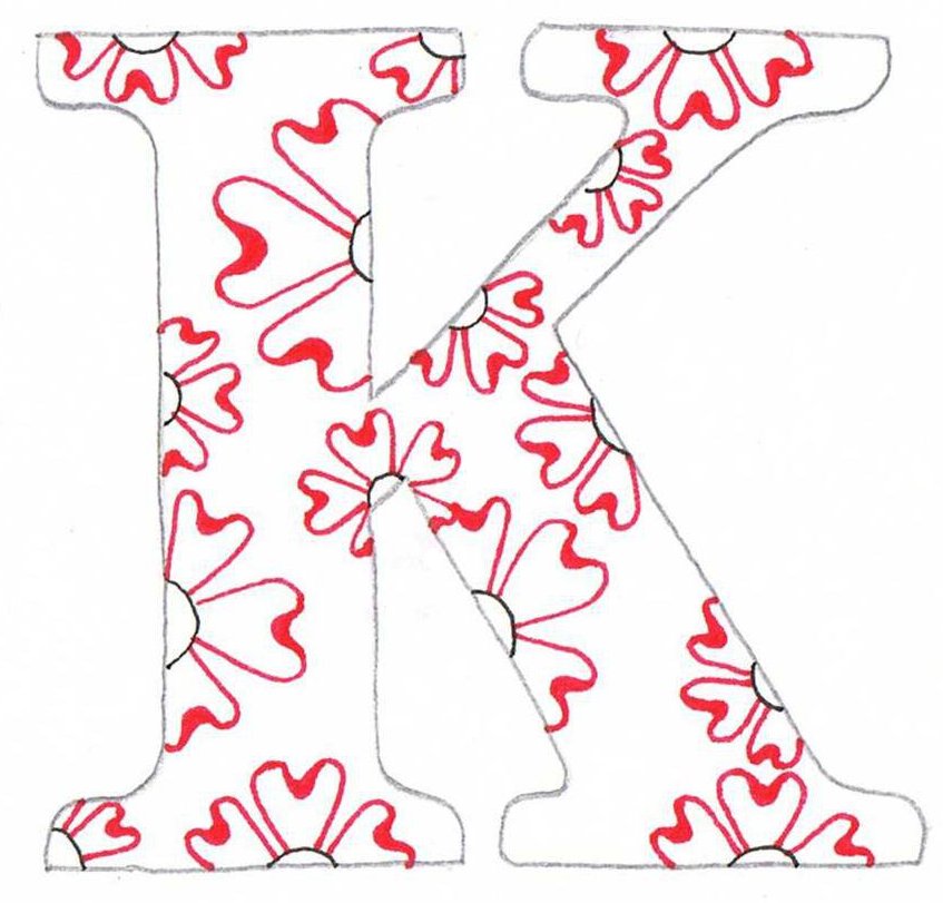 Creative Doodling with Judy West: Lacy Flower Alphabet