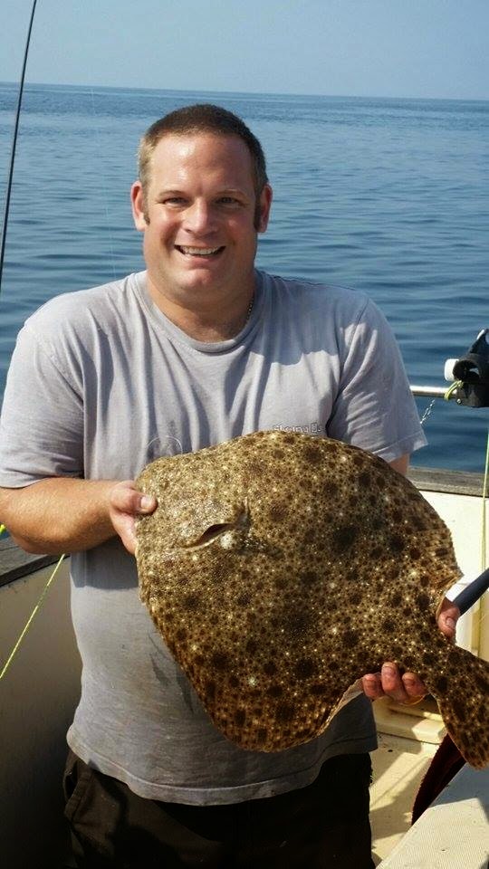 Sussex Sea Angling with Anglers Den Sussex: Grants first Turbot - boat ...