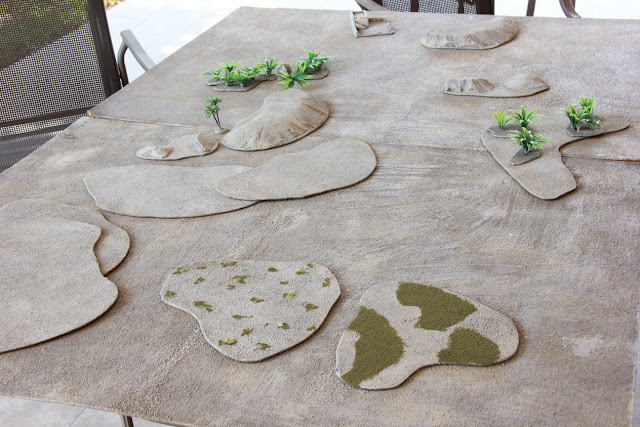 The Weasel's Page of Miniature Painting: Desert Table: Cheap Terrain How-To