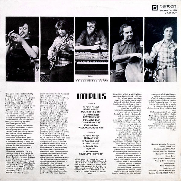 progressive music reviews: Impuls in Mini Jazz Klub 7, 1977