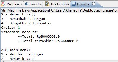 first time blog: Membuat program ATM sederhana menggunakan Java netbeans