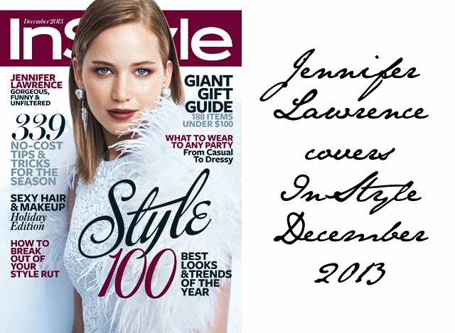 Jennifer Lawrence's wonderfully wild white Instyle December 2013 cover ...