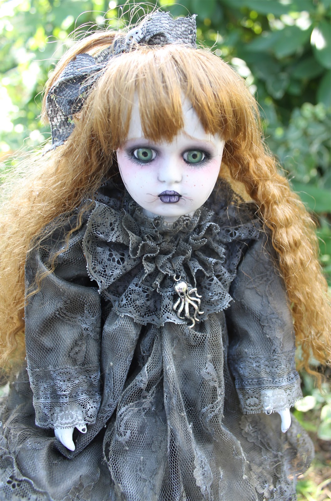 Anne Marie Gibbons Lil' Poes OOAK goth dolls and monsters.: Porcelin ...