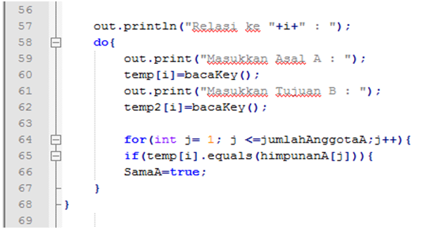 Nemure no King: Program Relasi dengan Java