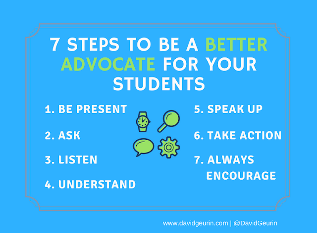 The @DavidGeurin Blog: 7 Steps to Be a Better Advocate for Your Students