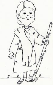 Vara de Moises para colorear ~ Dibujos Cristianos Para Colorear