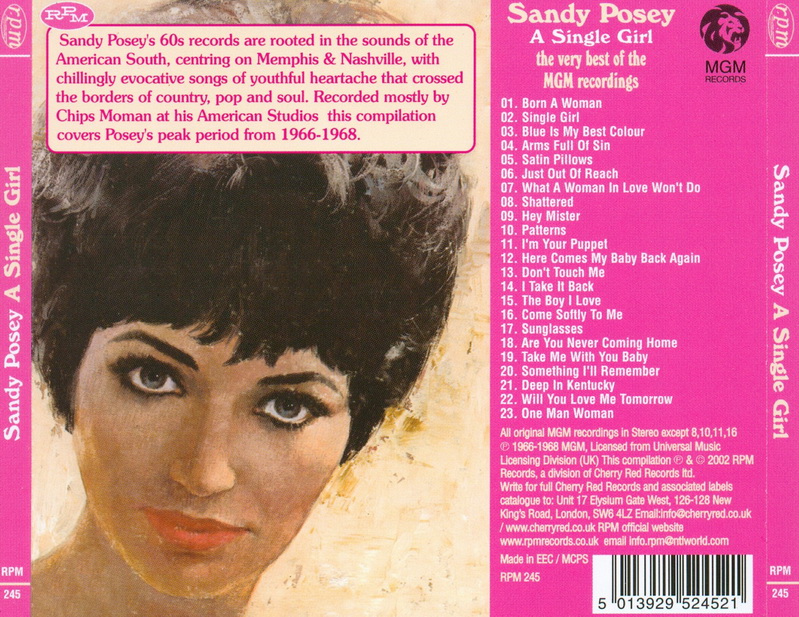 Entre Musica Sandy Posey A Single Girl The Very Best Of The Mgm