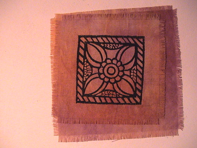 Textile Butterfly: Printing with new blocks from "Colouricious".