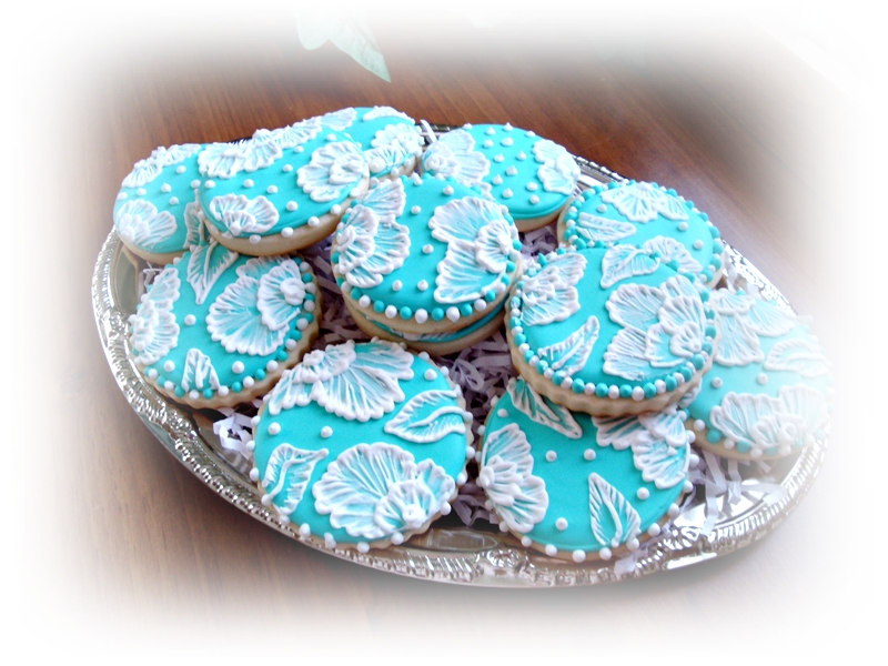 Craftily Yours: Brush Embroidery Cookies
