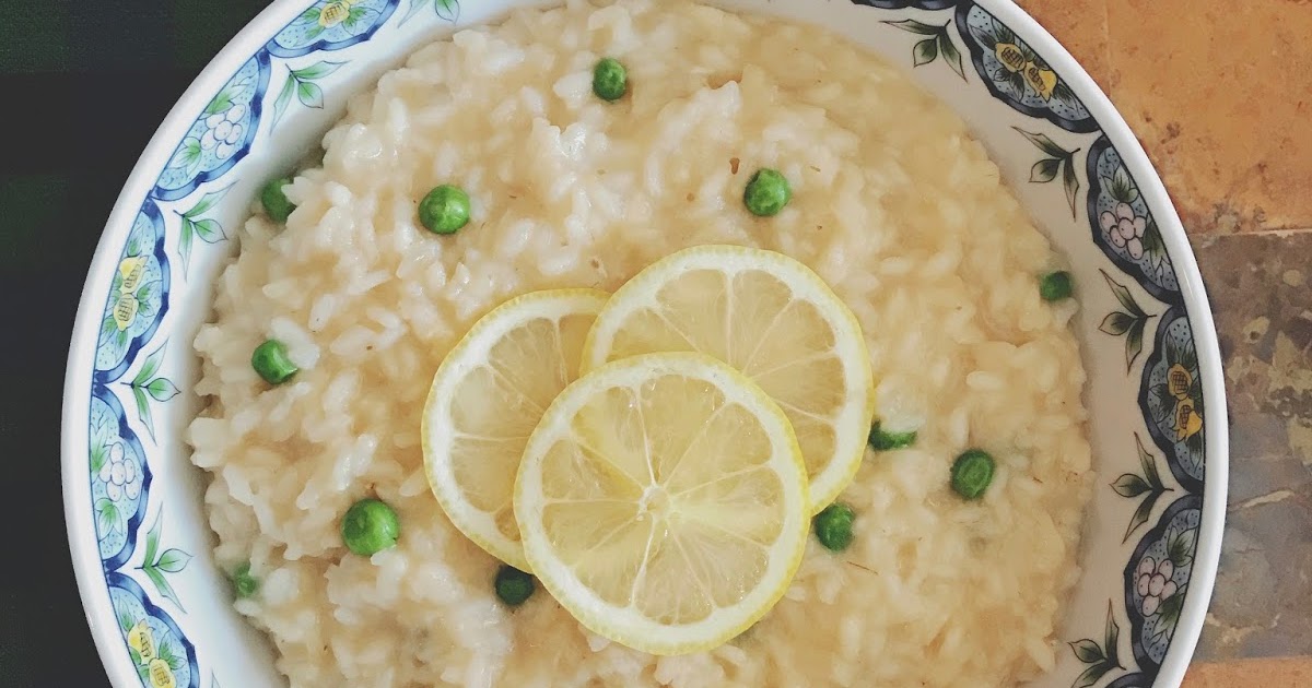 Lemon and Sweet Pea Risotto with Parmesan