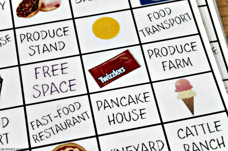 Hungry Harps: Food-Themed Road Trip Bingo {Free Printable}