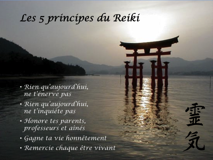 Les 5 principes du REIKI
