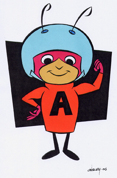 Patrick Owsley Cartoon Art and More!: UP AND AT 'EM...ATOM ANT!
